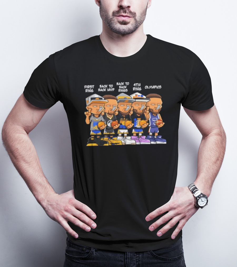 First Ring Back To Back MVPs Back To Back Rings 4th Ring Olympics Career T-Shirt