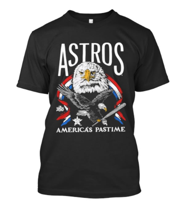 Houston Astros America's Pastime 250th Celebration Bald Eagle T-Shirt