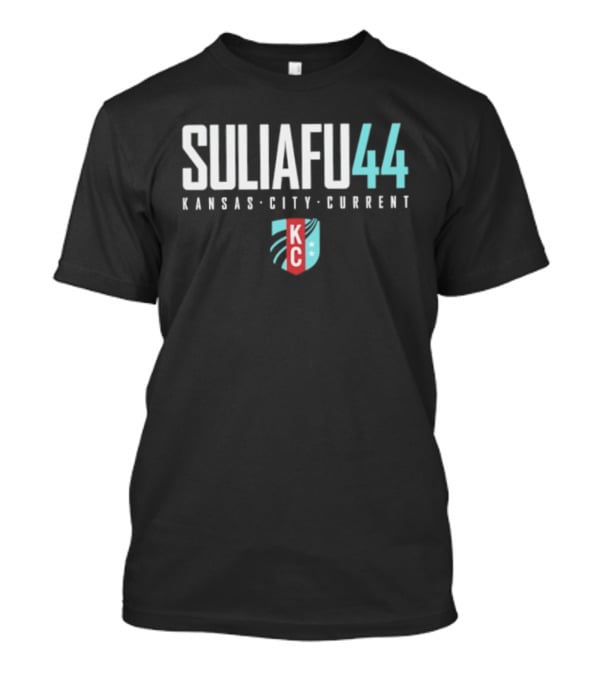 SULIAFU 44 Kansas City Current KC Logo NWSL T-Shirt
