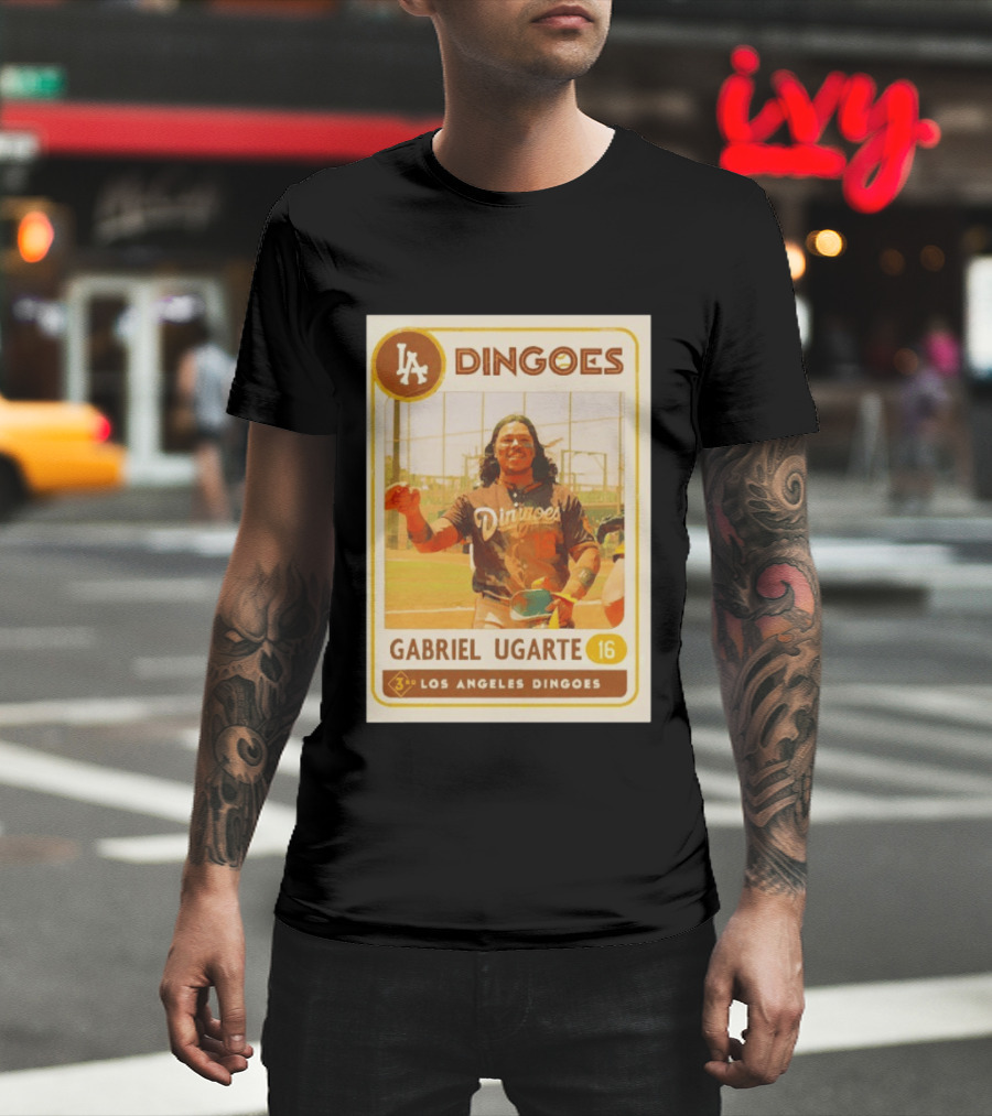 Los Angeles Dingoes Gabriel Ugarte 16 Player Card T-Shirt