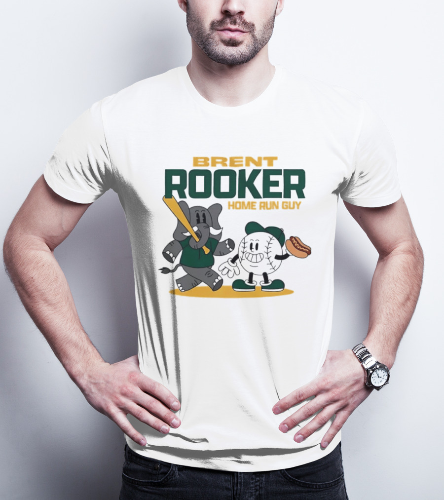 Brent Rooker Oakland Athletics Home Run Guy Elephant Baseball Hotdog T-Shirt