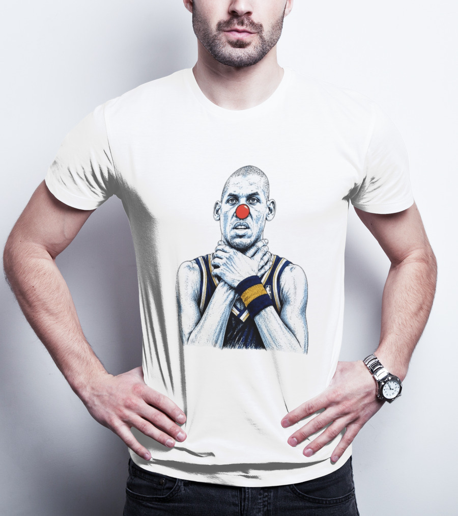 Reggie Miller Clown Nose NBA Parody Thunder Spurs T-Shirt