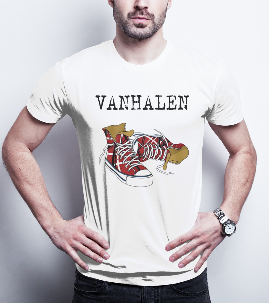 Van Halen Right Here Right Now Tour Red Sneakers T-Shirt