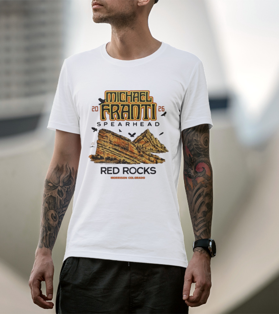 Michael Franti Spearhead 2026 Red Rocks Morrison Colorado T-Shirt