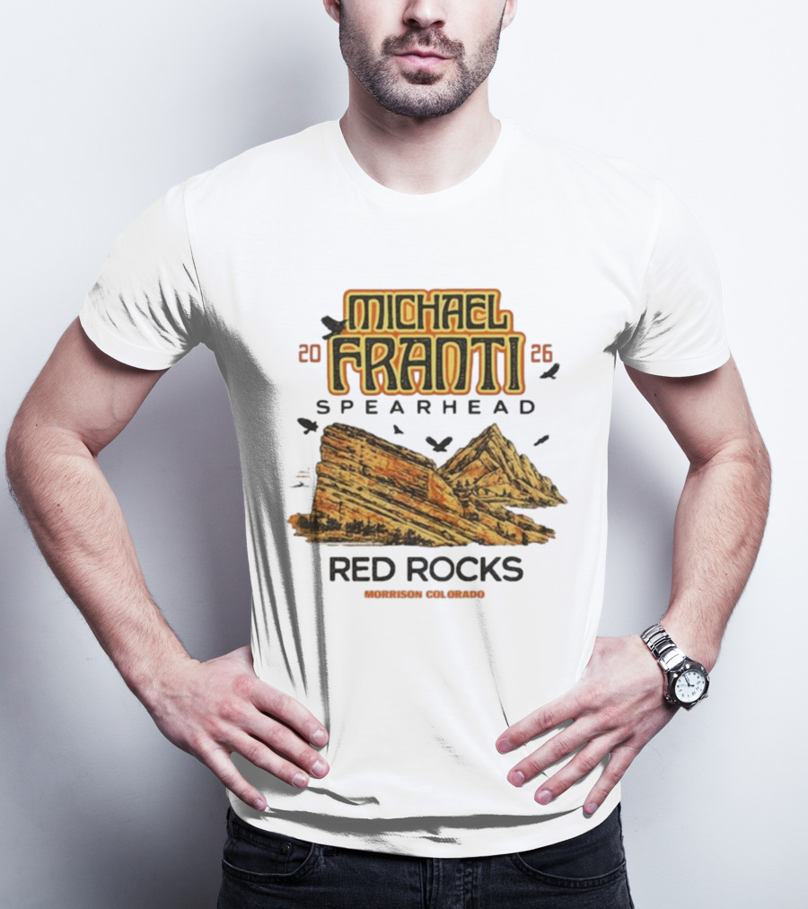 Michael Franti Spearhead 2026 Red Rocks Morrison Colorado T-Shirt