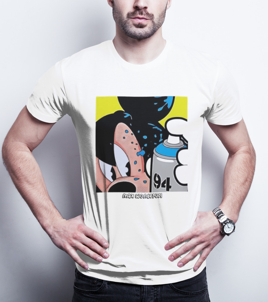 Mickey Mouse Disney Wonderful 84 Spray Paint T-Shirt