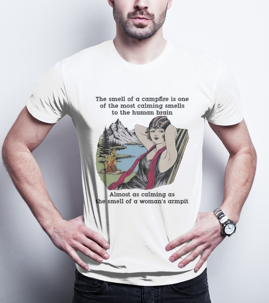 Campfire Calming Scent Vintage Relaxation Nature Bliss T-Shirt