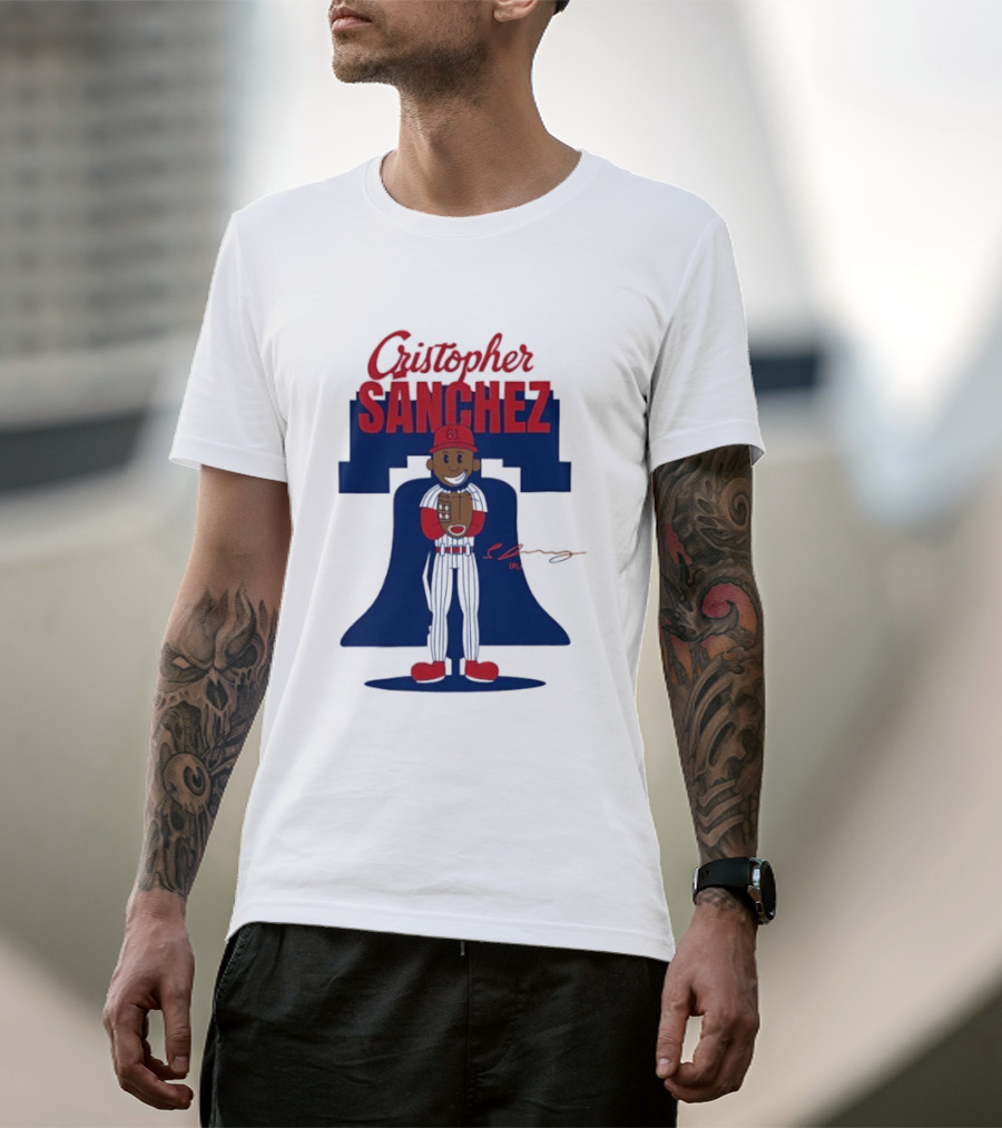 Cristopher Sanchez Philadelphia Phillies MLB Player Number 61 T-Shirt