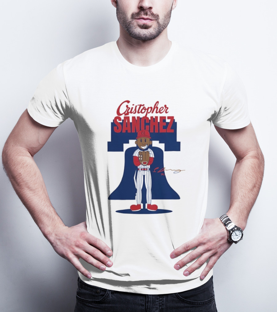 Cristopher Sanchez Philadelphia Phillies MLB Player Number 61 T-Shirt