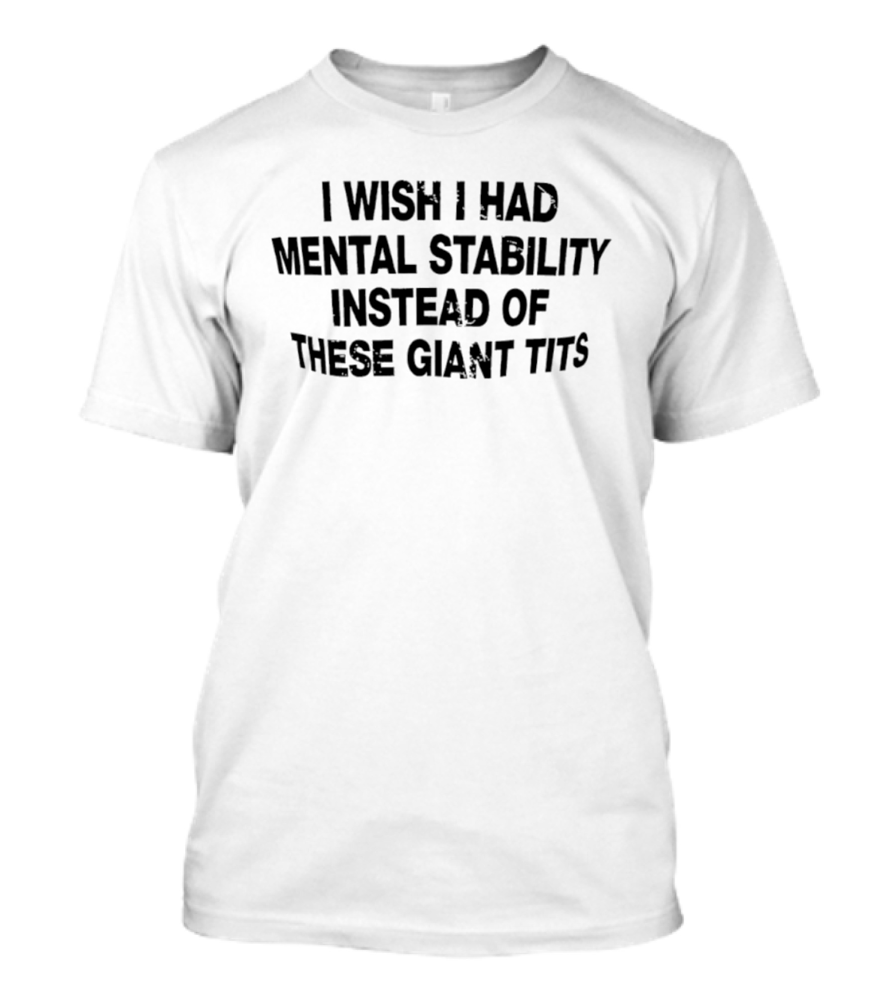 I Wish I Had Mental Stability Instead Of These Giant Tits T-Shirt