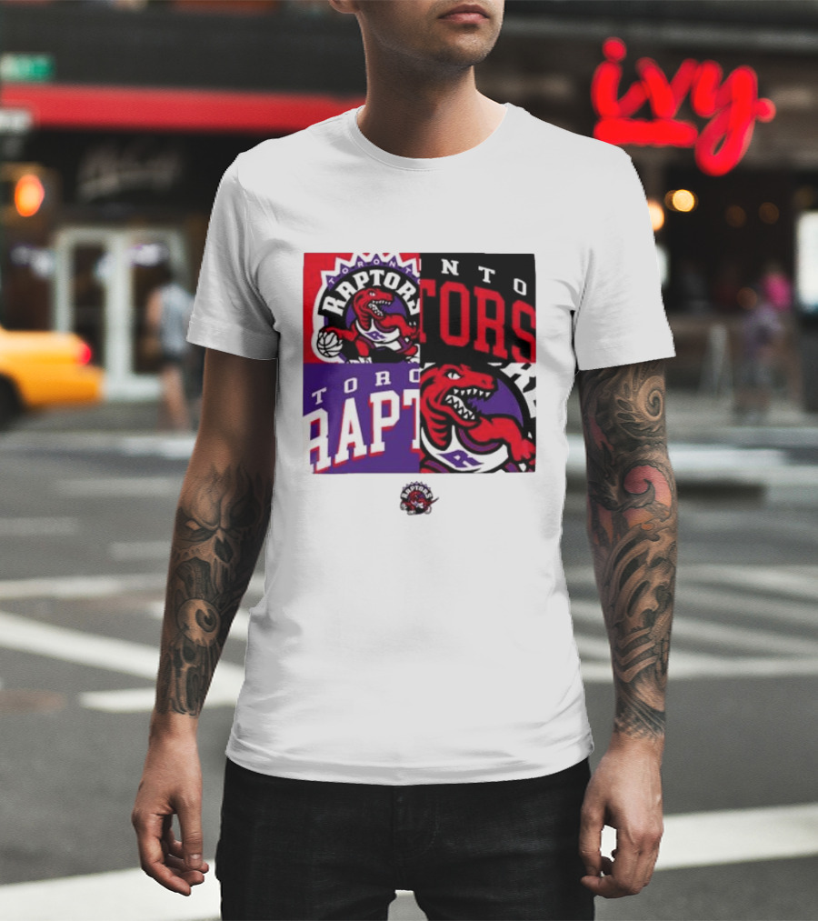Toronto Raptors NBA Block Team Logo Graphic Raptors Basketball T-Shirt