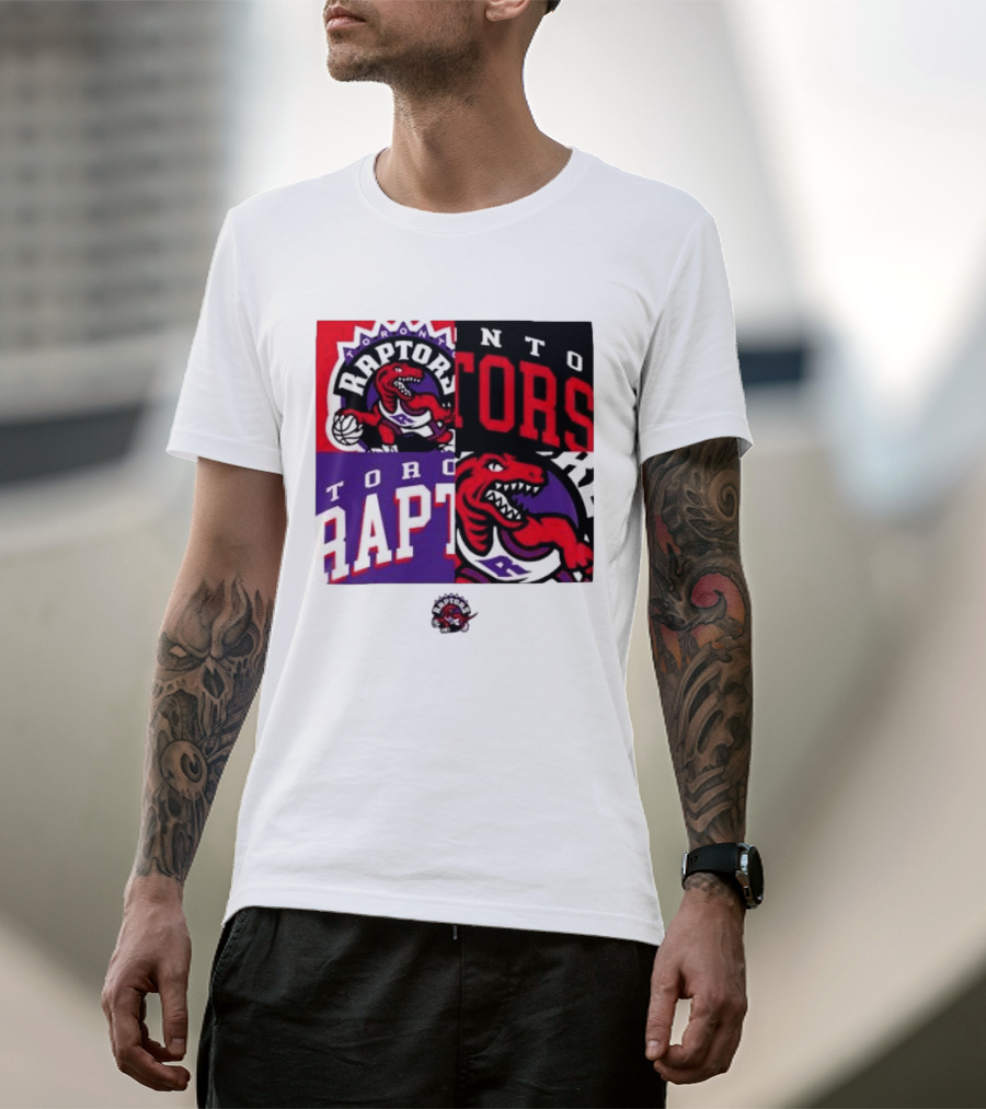 Toronto Raptors NBA Block Team Logo Graphic Raptors Basketball T-Shirt