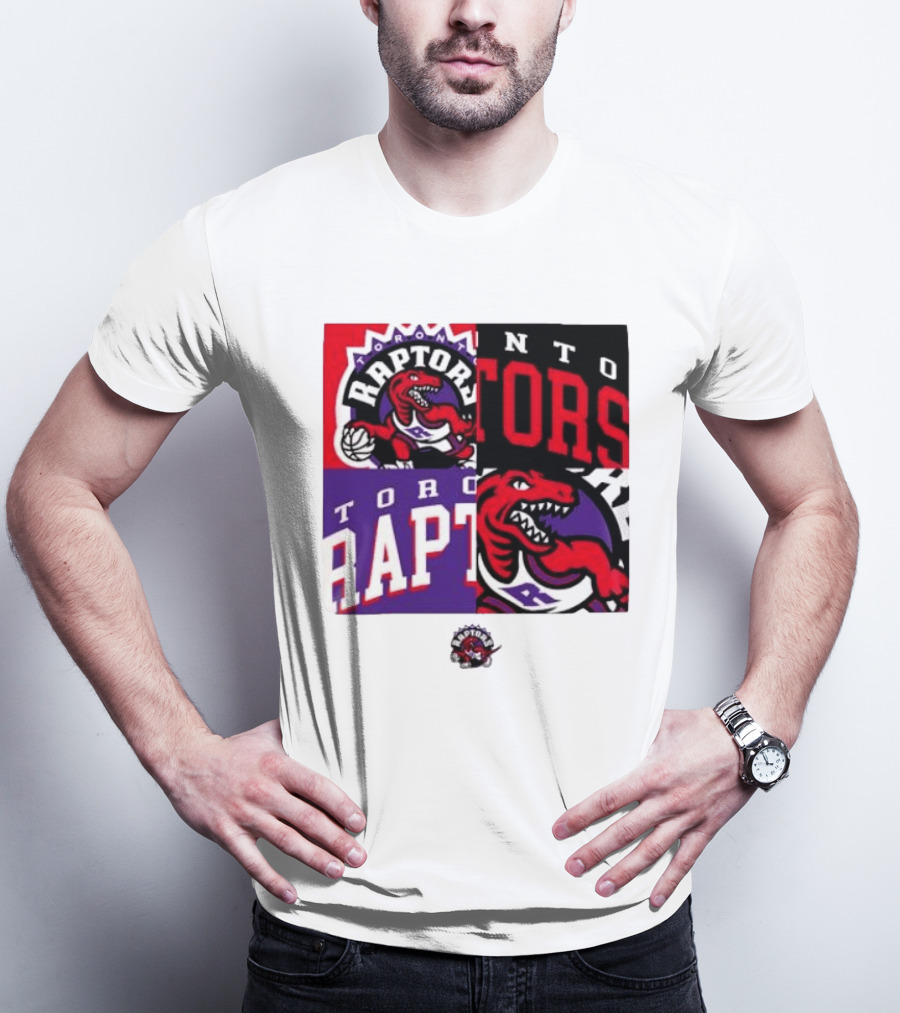 Toronto Raptors NBA Block Team Logo Graphic Raptors Basketball T-Shirt
