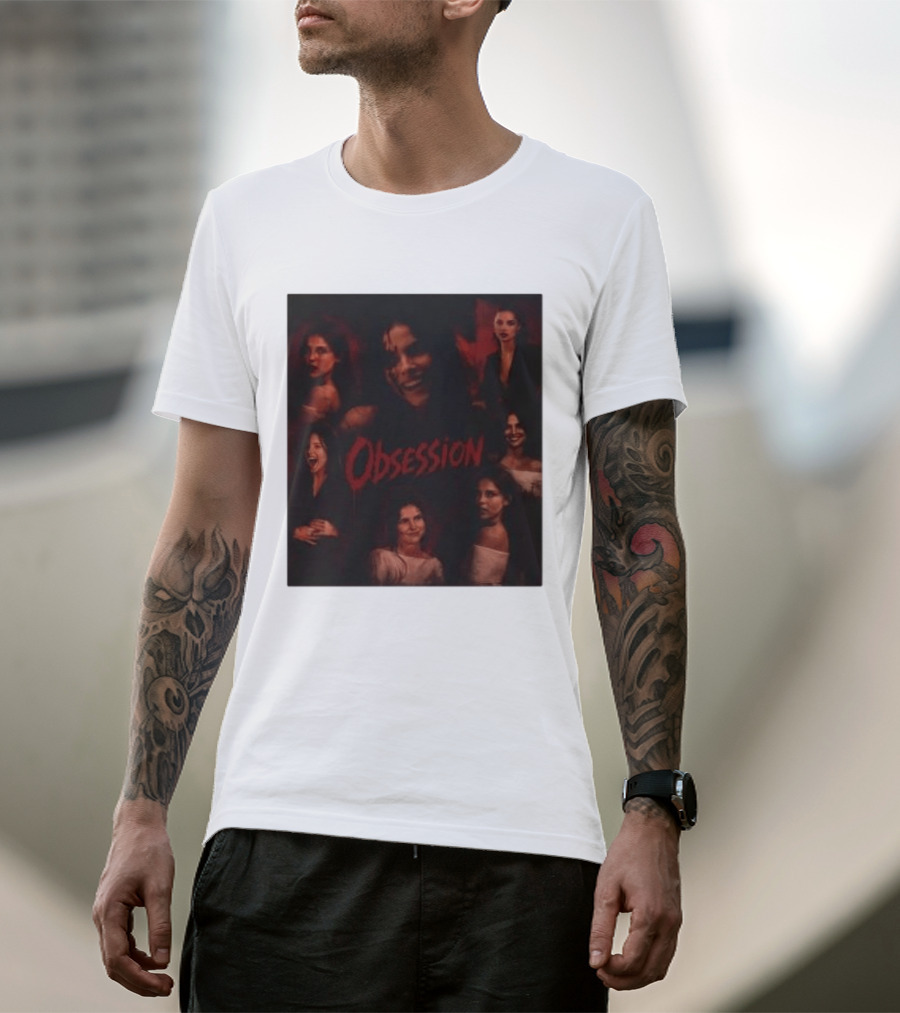 Obsession Nikki Multiple Expressions Dark Red Portraits T-Shirt