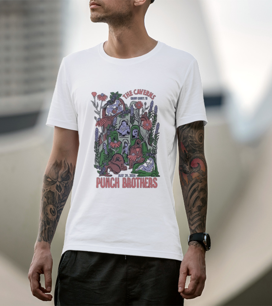 Punch Brothers Live Concert The Caverns Pelham TN 05.29.2026 T-Shirt