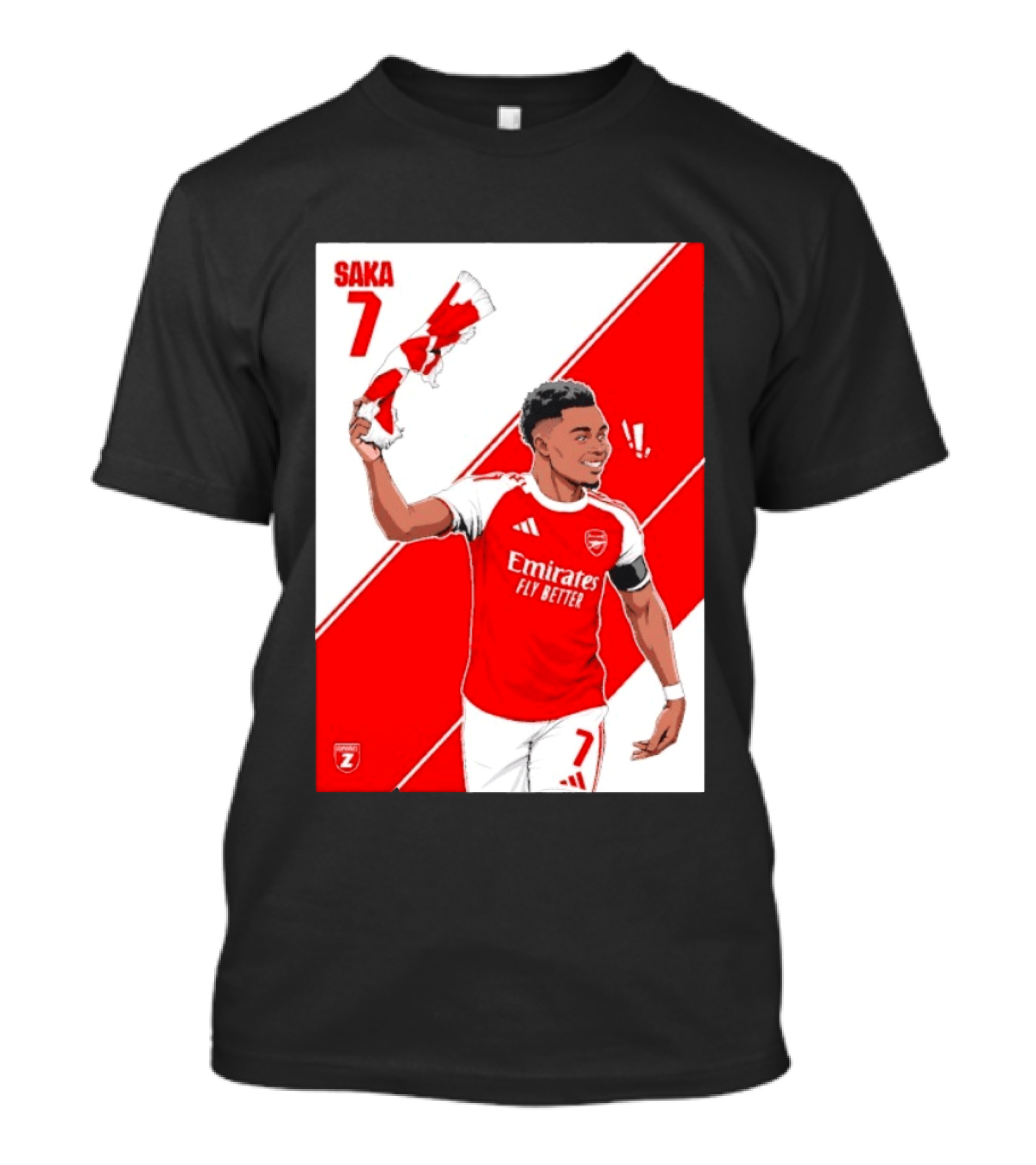 Arsenal F.C. Bukayo Saka 7 Starboy Emirates Fly Better T-Shirt