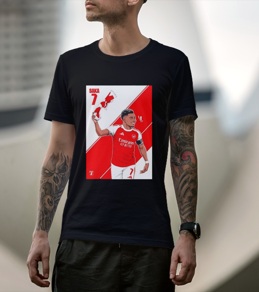 Arsenal F.C. Bukayo Saka 7 Starboy Emirates Fly Better T-Shirt