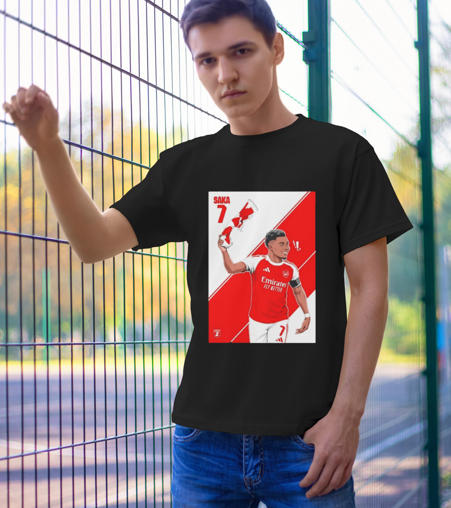 Arsenal F.C. Bukayo Saka 7 Starboy Emirates Fly Better T-Shirt