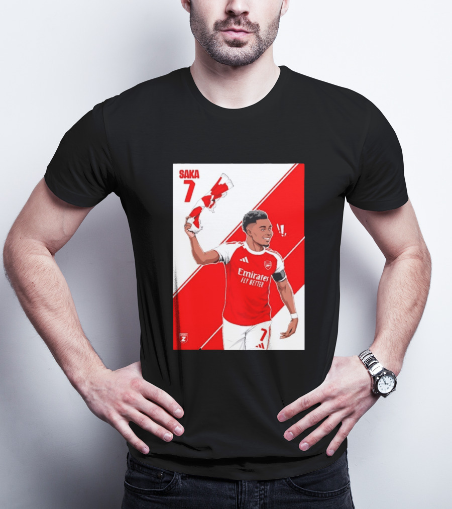 Arsenal F.C. Bukayo Saka 7 Starboy Emirates Fly Better T-Shirt