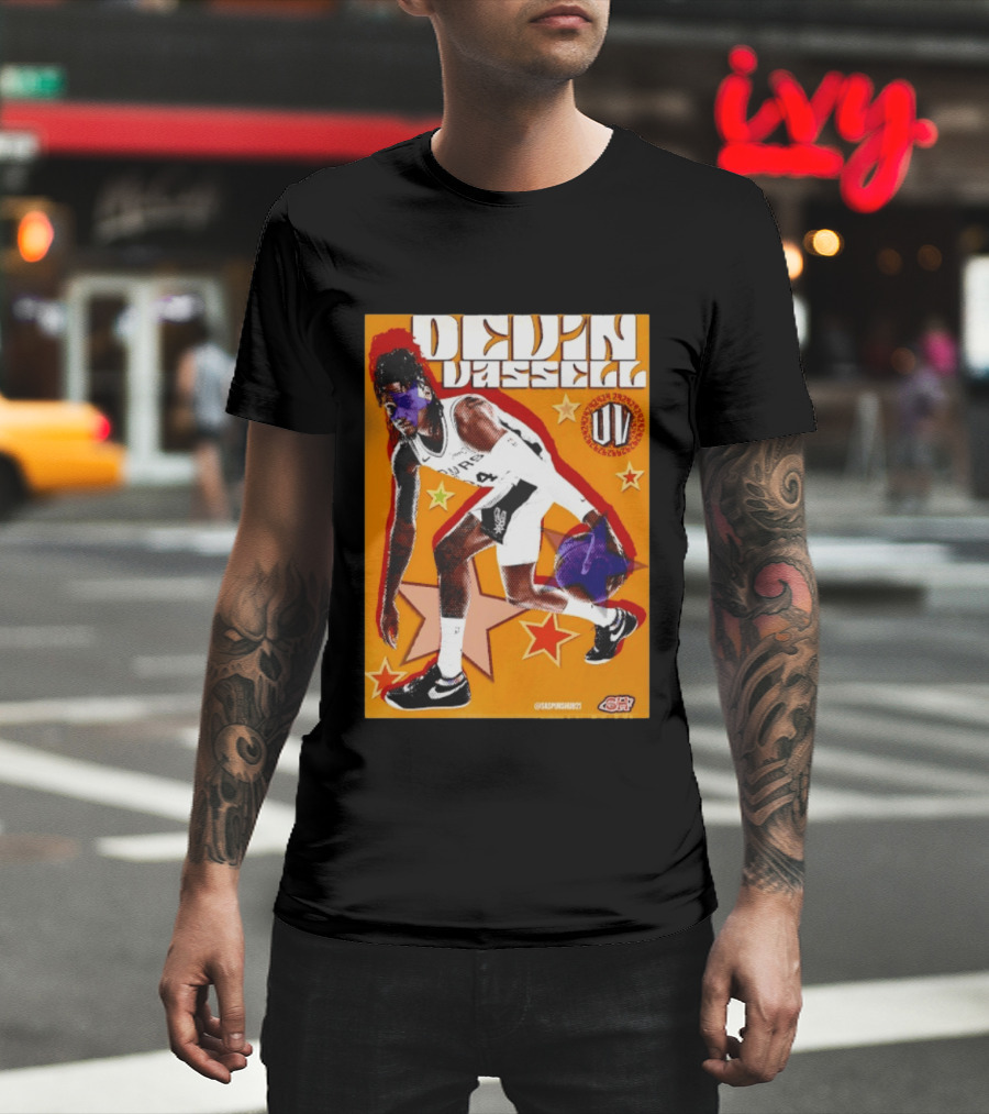Devin Vassell San Antonio Spurs Basketball Star Orange T-Shirt