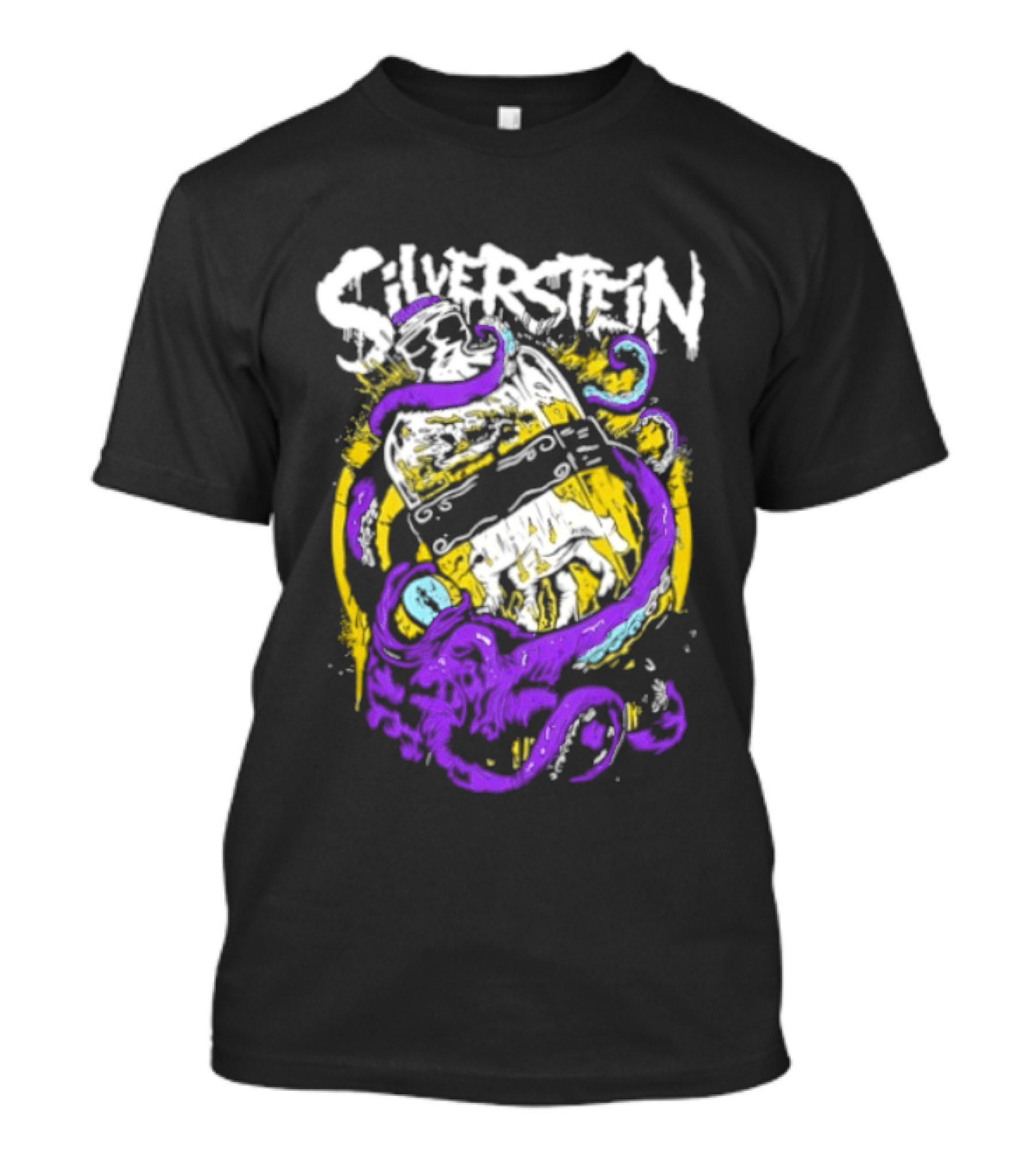 Silverstein Ghost Killer Entertainment Band Merch Tentacle T-Shirt
