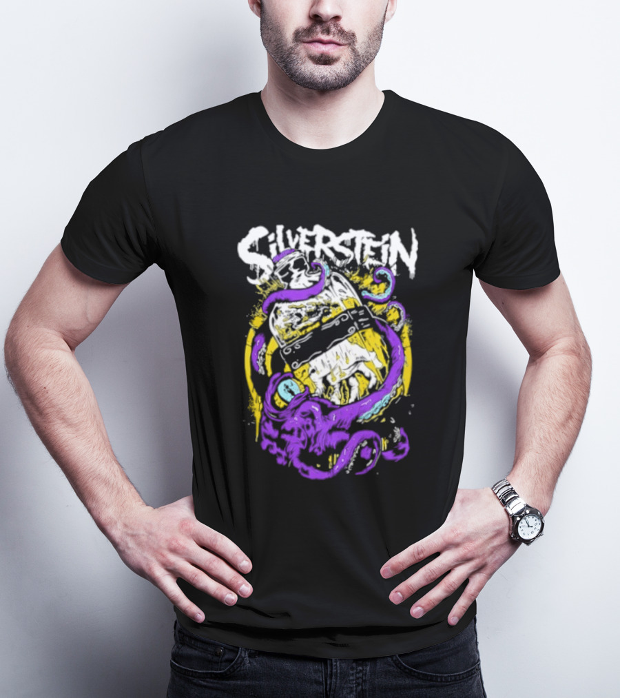 Silverstein Ghost Killer Entertainment Band Merch Tentacle T-Shirt