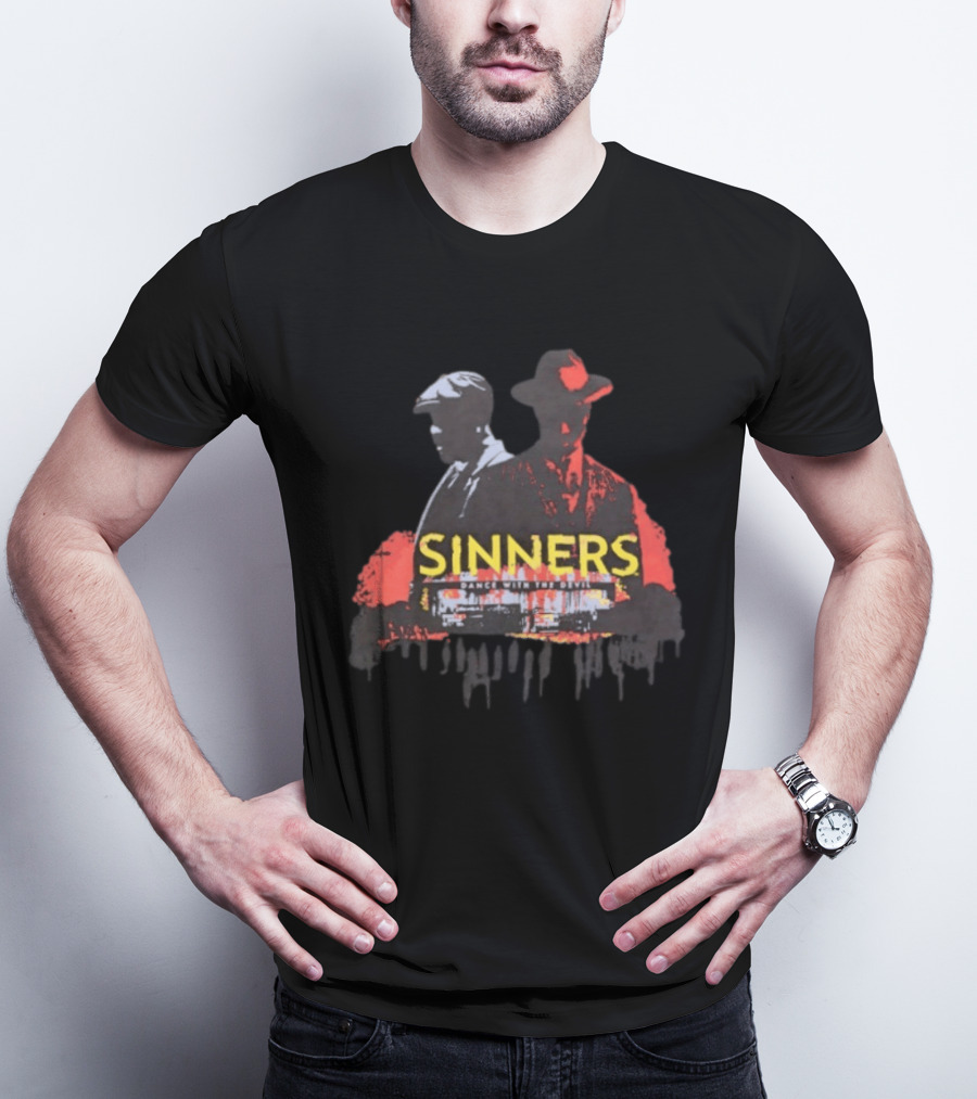 Sinners Dance With The Devil Film Noir Crime Drama T-Shirt