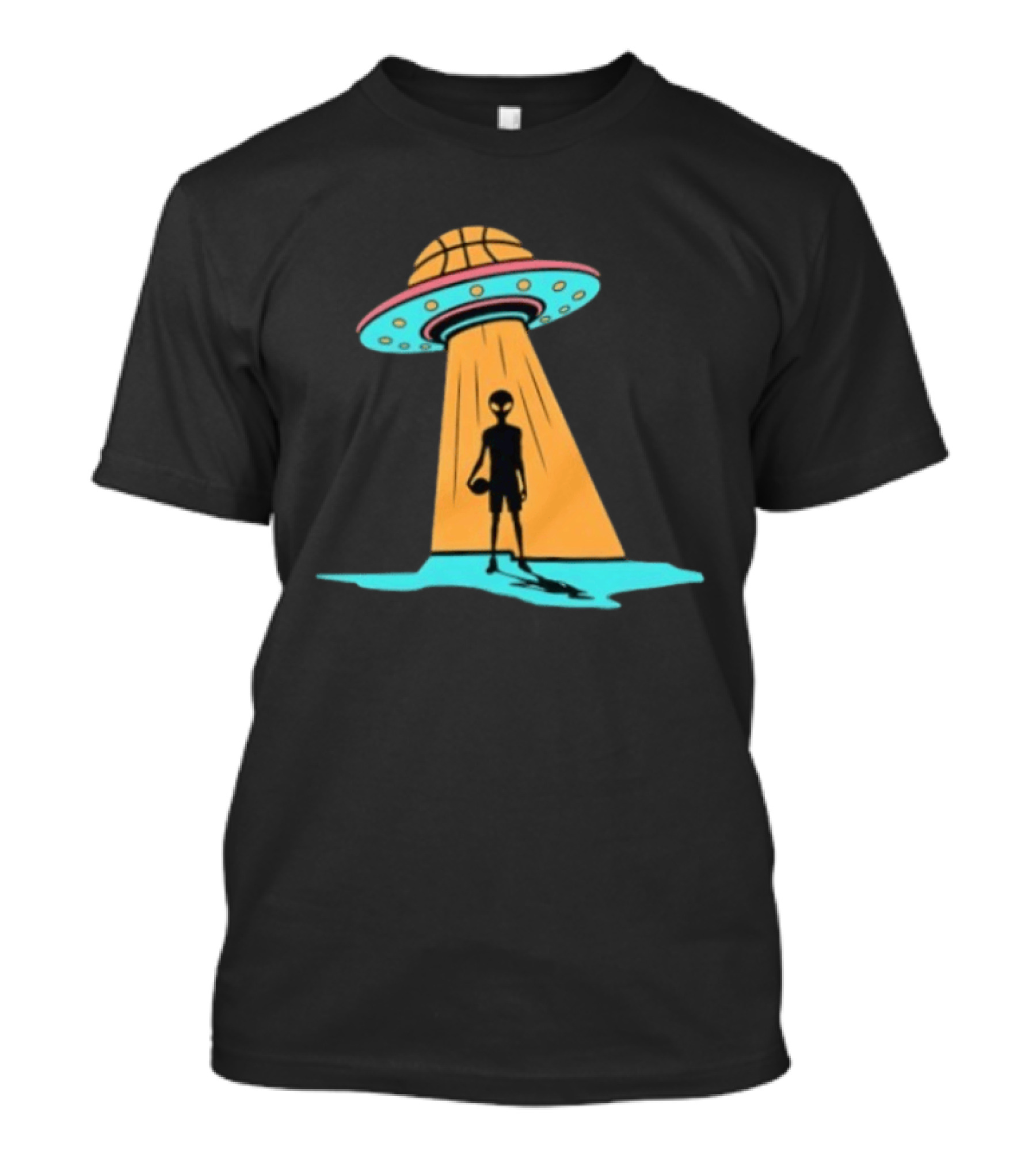 San Antonio Spurs Fiesta Alien Basketball UFO Landing T-Shirt
