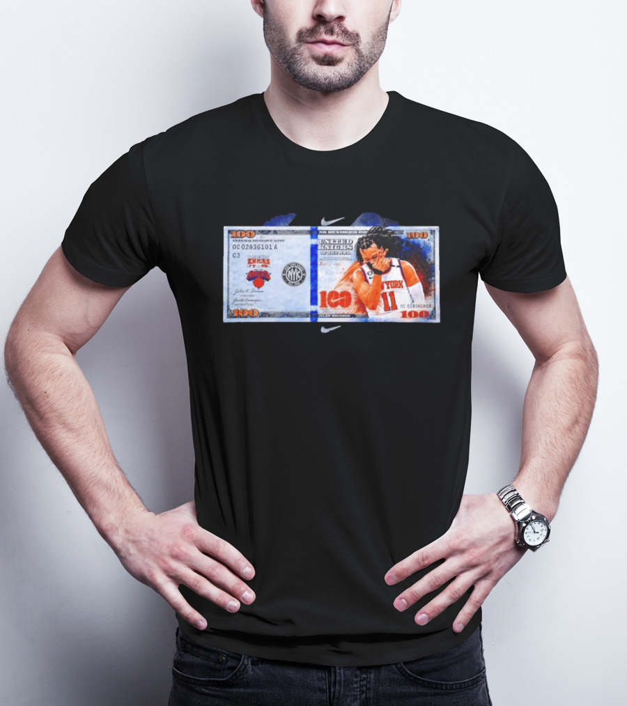 Jalen Brunson New York Knicks United Kinicks NBA Money Note T-Shirt