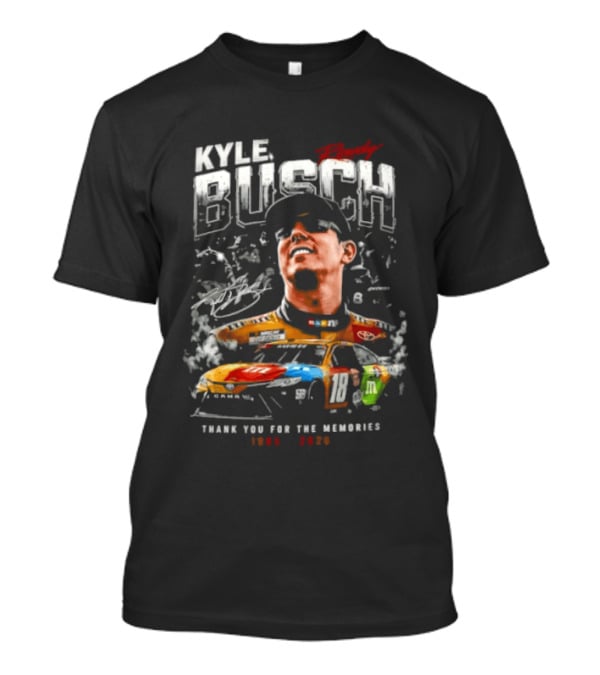 Kyle Busch 1985 2026 Thank You For The Memories Racing Legend T-Shirt