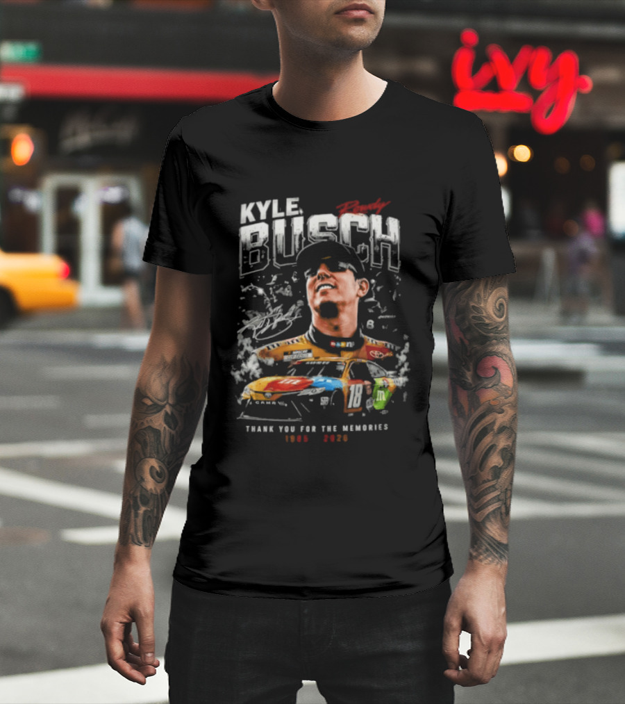 Kyle Busch 1985 2026 Thank You For The Memories Racing Legend T-Shirt