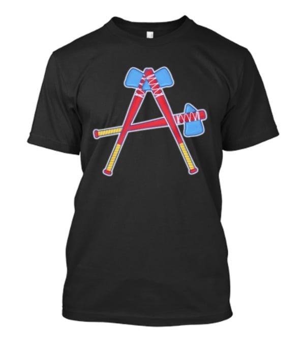Atlanta Braves Tomahawk A Baseball T-Shirt