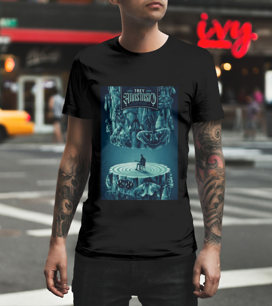 Trey Anastasio Acoustic Evening May 29 30 2022 Missoula MT Tour With Moths And Guitarist T-Shirt