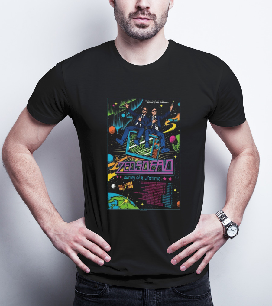 Zeds Dead Journey Of A Lifetime History Is About To Be Written By Two Deadbeats Tour 2026 T-Shirt