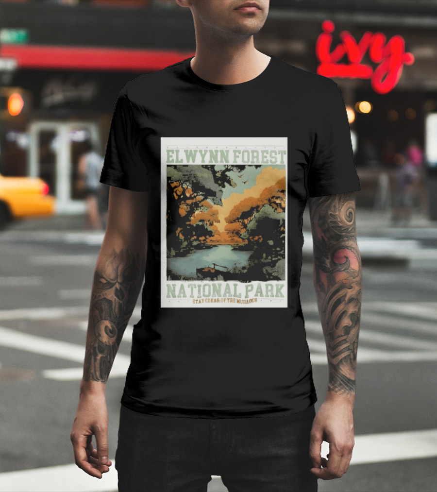 Elwynn Forest National Park Stay Clear Of The Murlocs T-Shirt