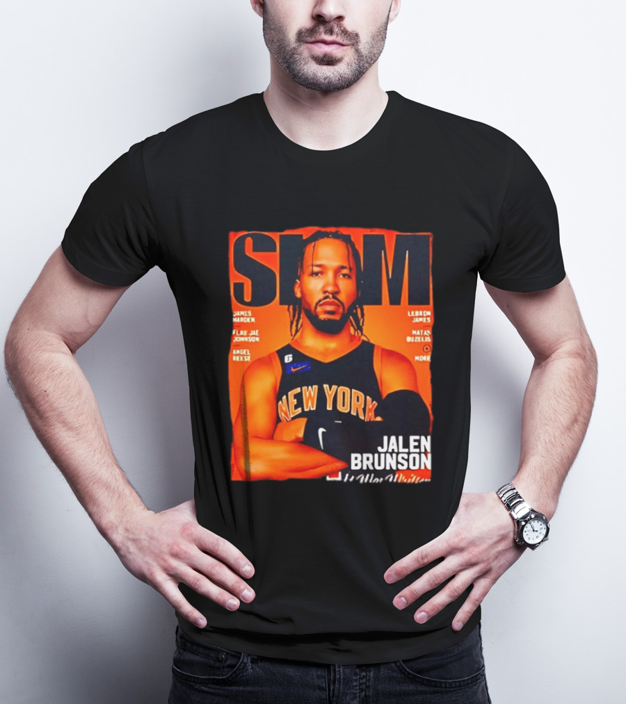 Slam Magazine New York Jalen Brunson Basketball T-Shirt