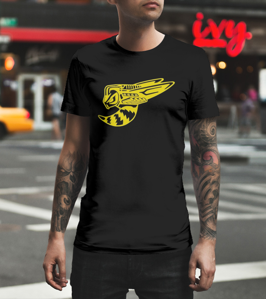 Supercharged Hornet Racing Style Yellow Black Hornet T-Shirt