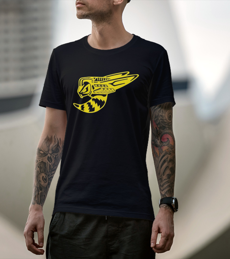 Supercharged Hornet Racing Style Yellow Black Hornet T-Shirt