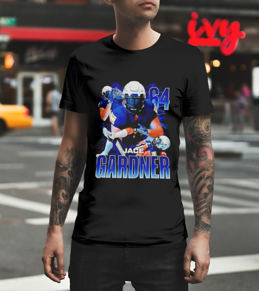 Jace Gardner 64 Football Lightning Sports T-Shirt