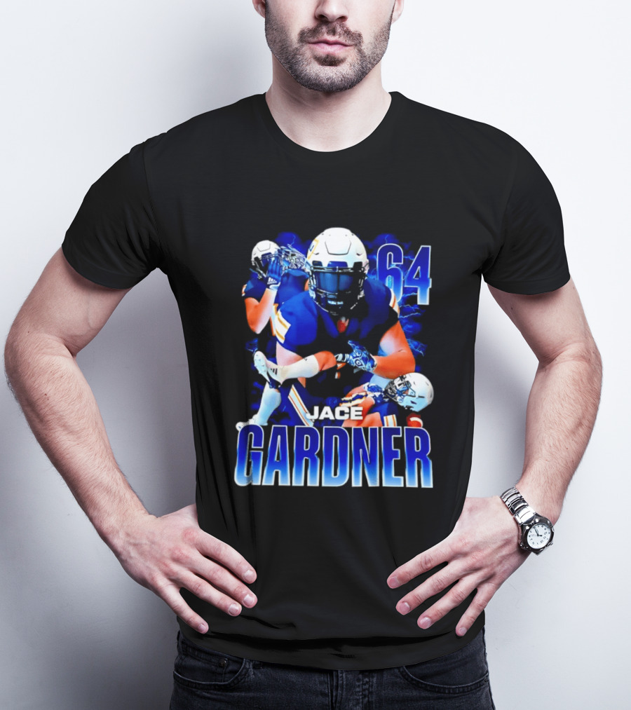 Jace Gardner 64 Football Lightning Sports T-Shirt