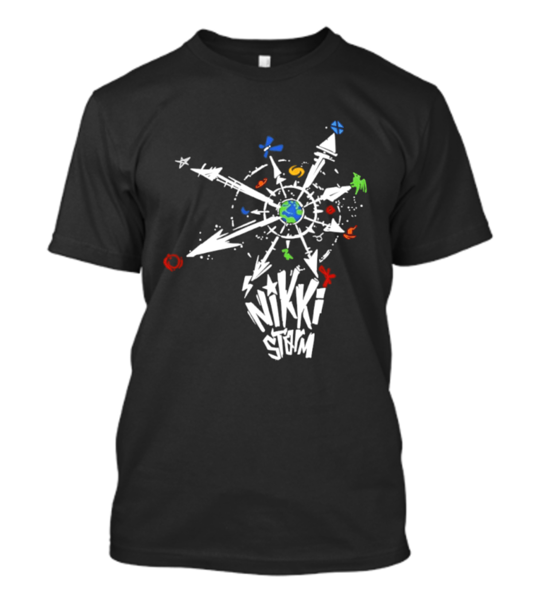 Nikki Storm Multiverse Compass Earth Adventure Multicolor T-Shirt