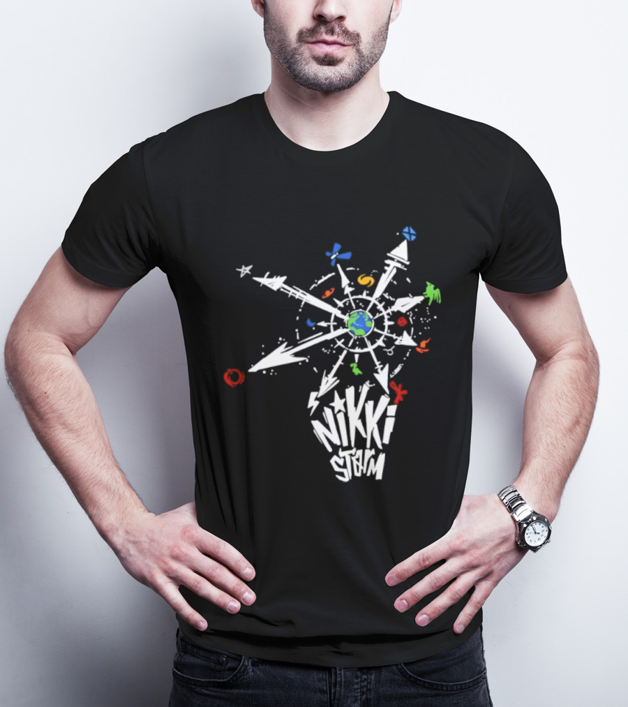 Nikki Storm Multiverse Compass Earth Adventure Multicolor T-Shirt