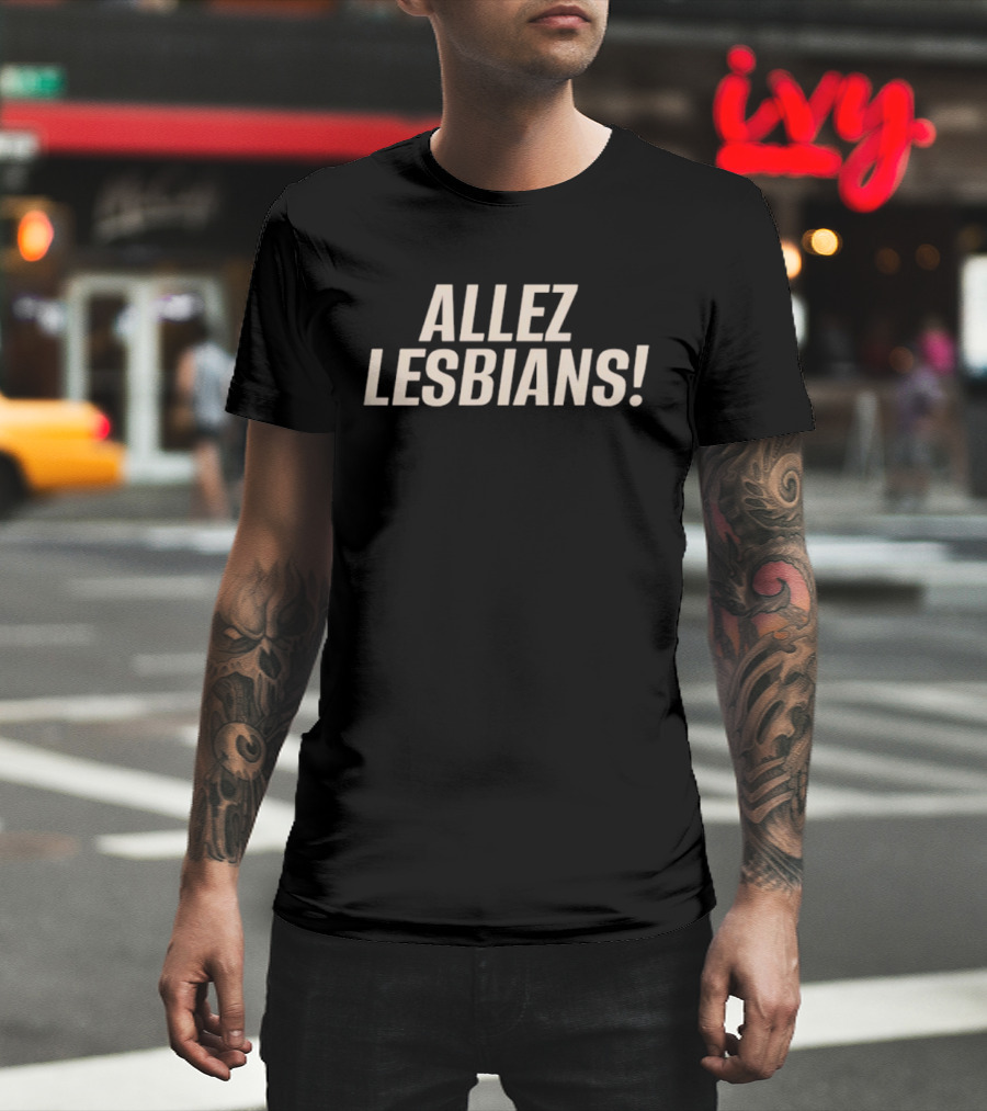 Allez Lesbians Hockey Pride Cheer T-Shirt