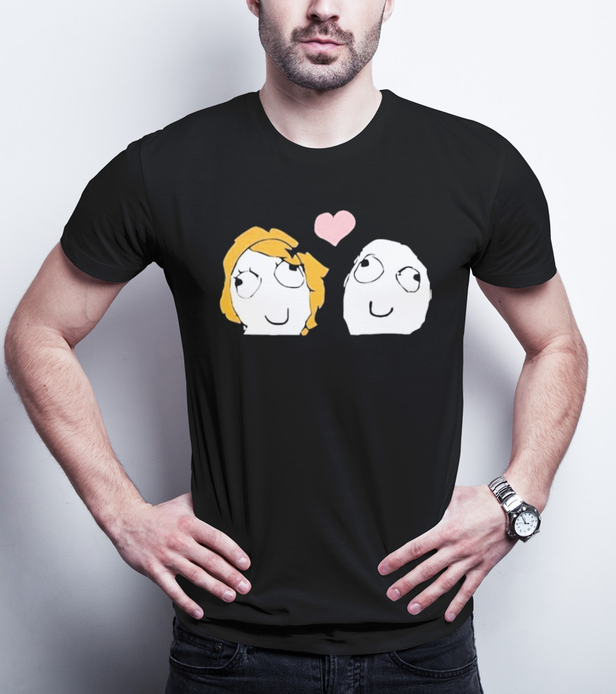 Derp Derpina Heart Rage Comic 2026 T-Shirt