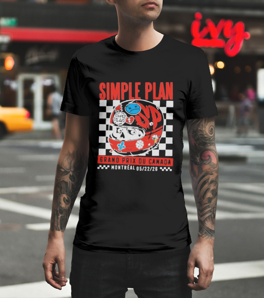 Simple Plan Grand Prix Du Canada Montreal 05/22/26 T-Shirt