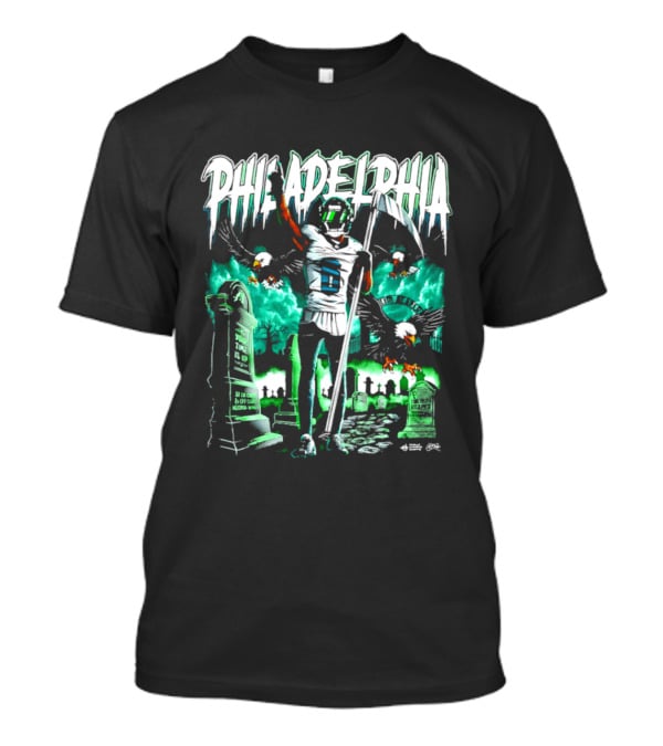 Philadelphia Eagles Smitty Graveyard Death Eagle T-Shirt