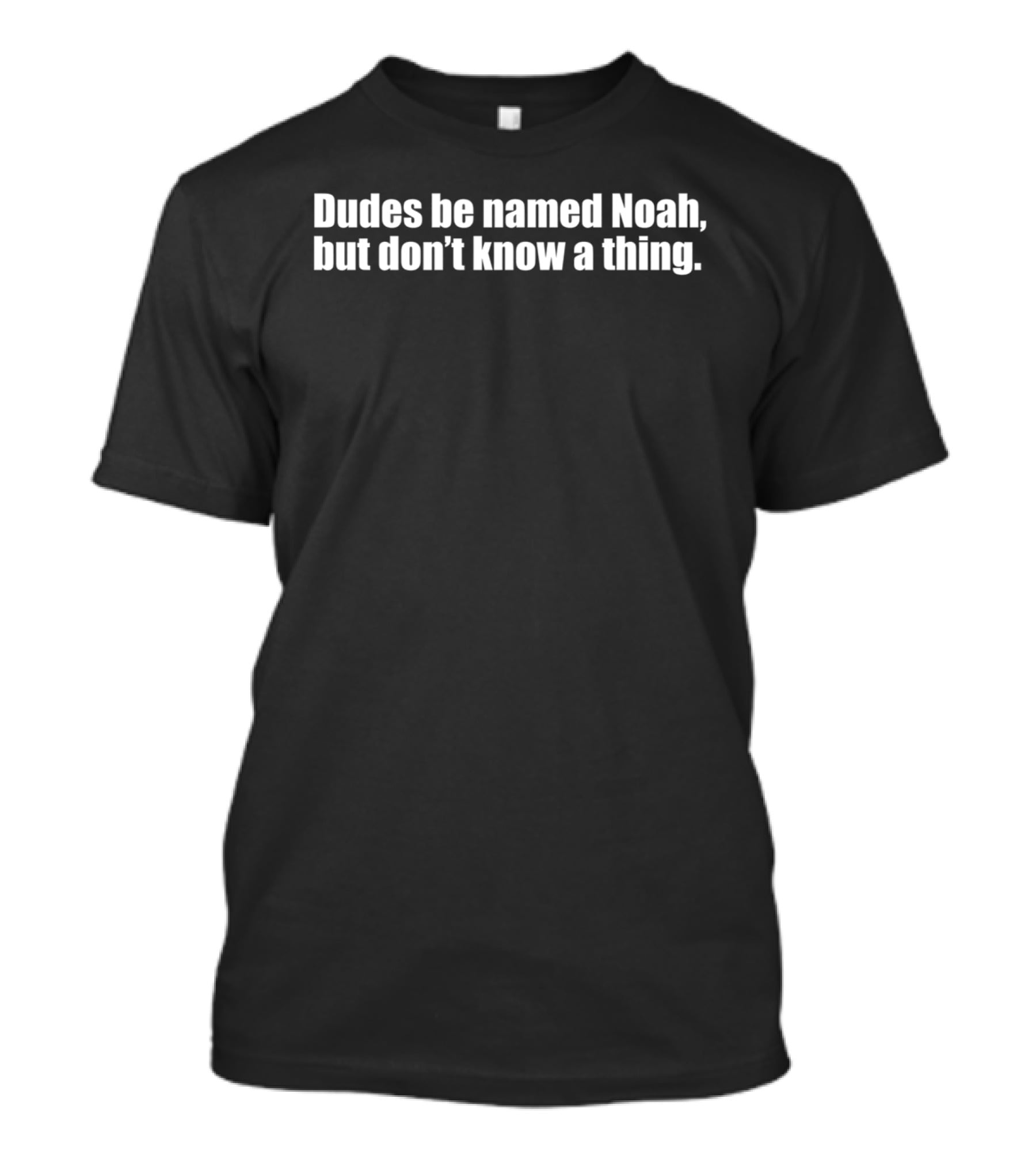 Dudes Be Named Noah But Don't Know A Thing T-Shirt