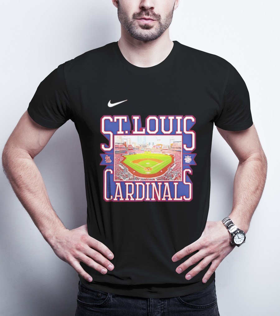 St. Louis Cardinals Baseball Stadium Nike MLB T-Shirt