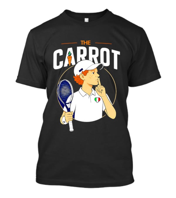 The Carrot Tennis Player Italian Flag T-Shirt