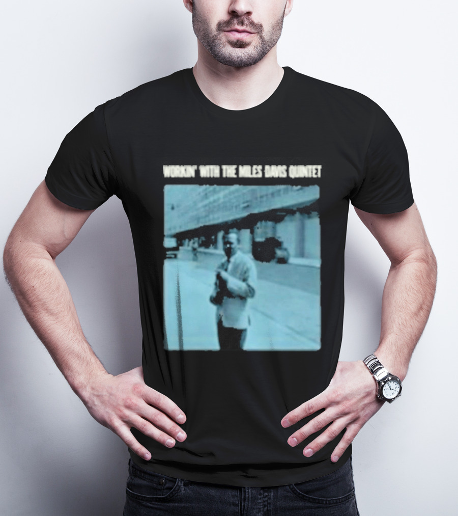 Workin' Miles Davis Quintet Blue Album Cover Streetscape T-Shirt
